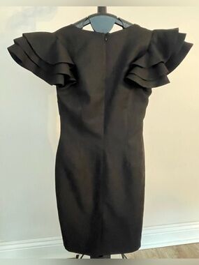 Dana-Maxx | Dresses | Danamaxx Chic Black Vneck Sheath Mini Dress With ...